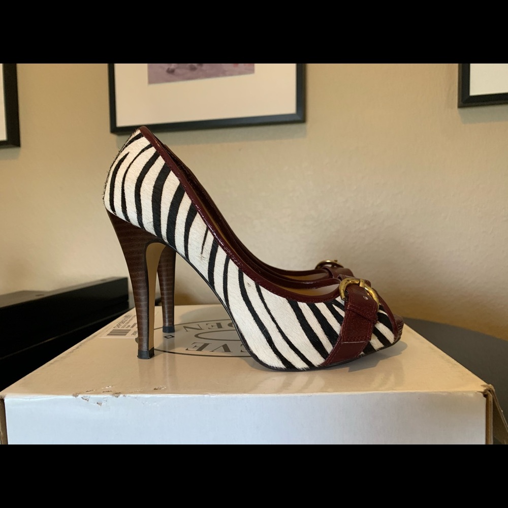 Steve Madden Zebra Print Pumps Heels - Gem